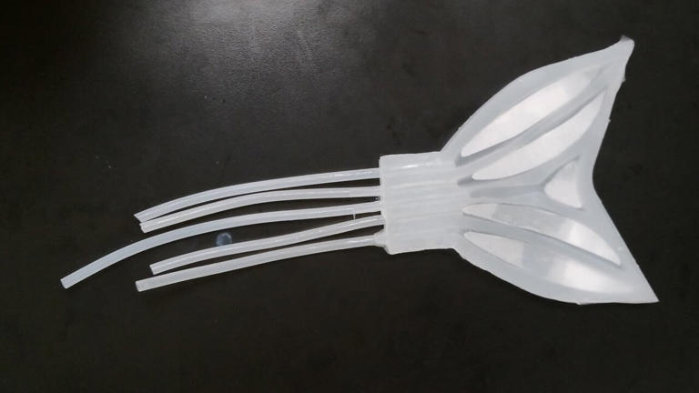 Tuna-inspired mechanical fin could boost underwater drone power