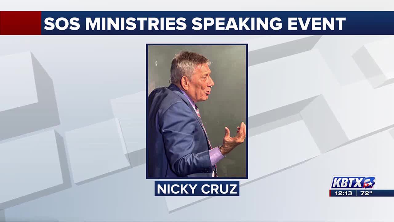 Christian Evangelist Nicky Cruz to visit SOS Ministries