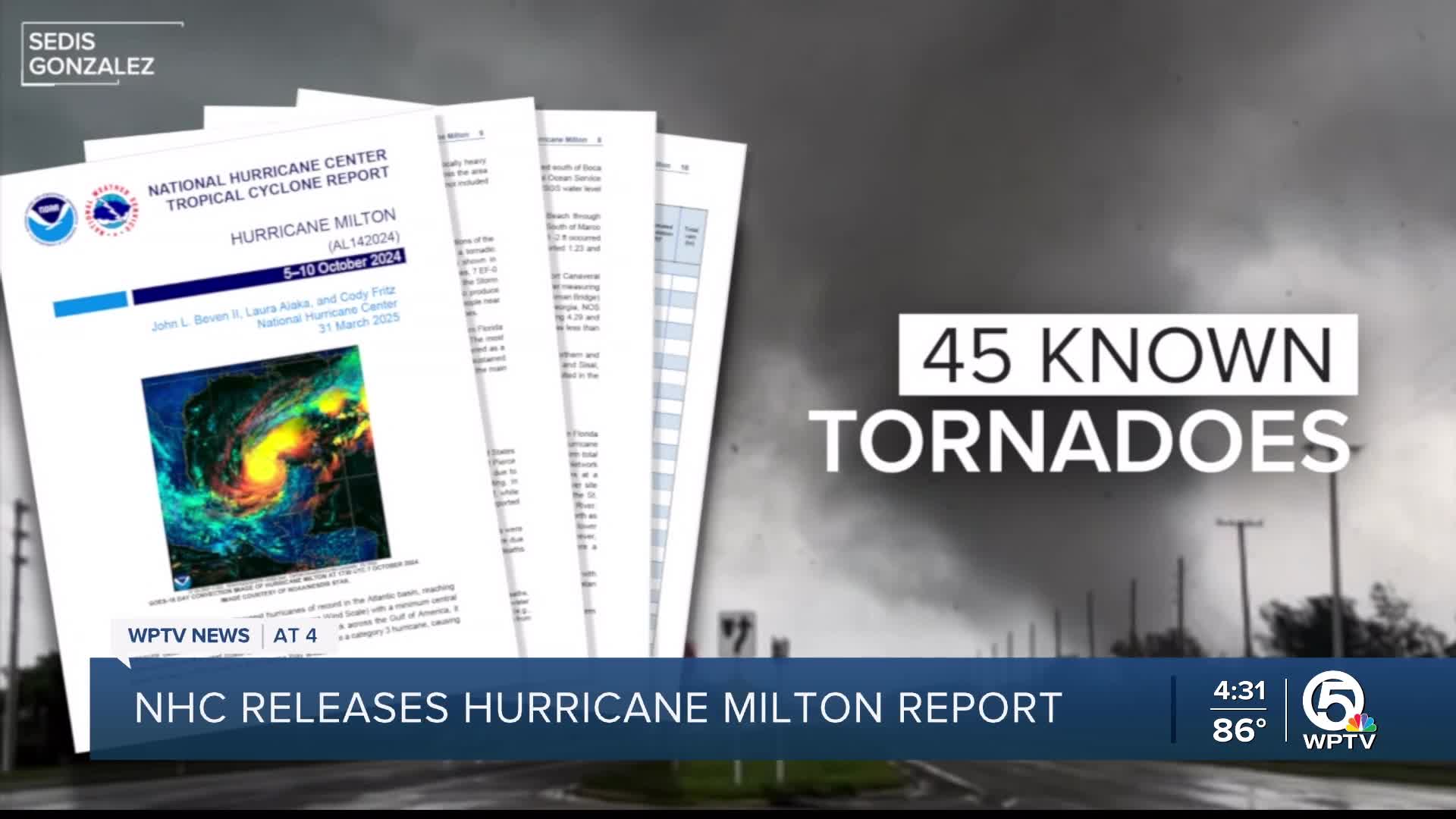 NHC report says Hurricane Milton spawned 45 tornadoes