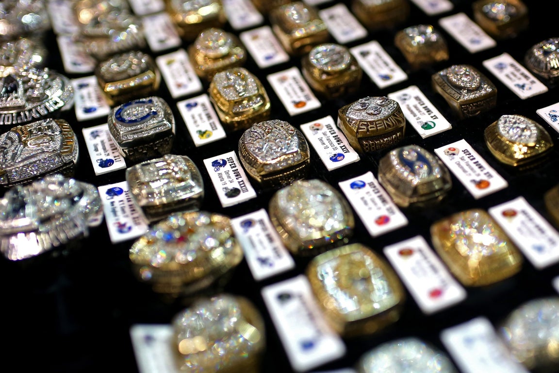 Super Bowl rings through the years