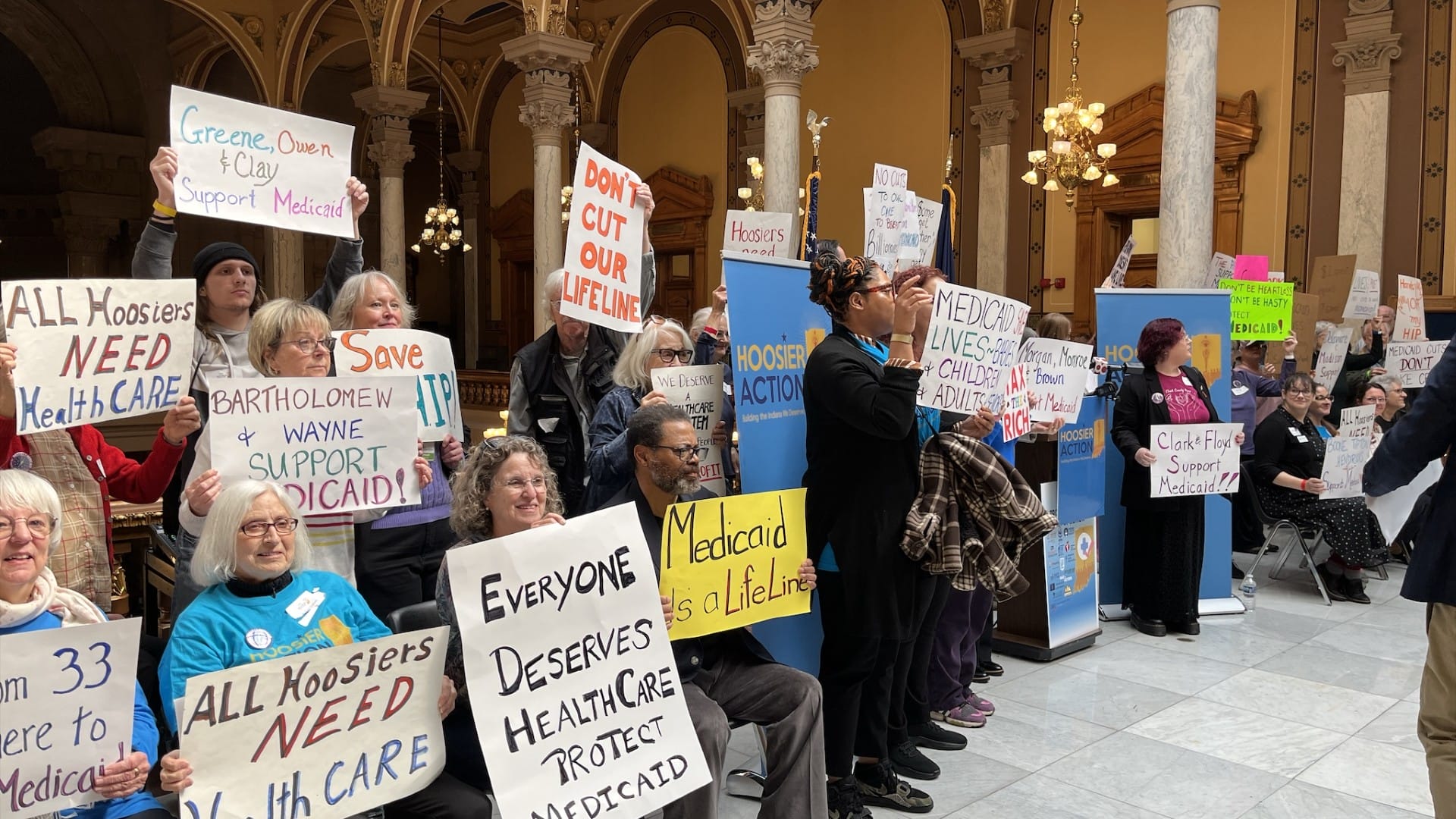 Medicaid users rally against proposed work requirements