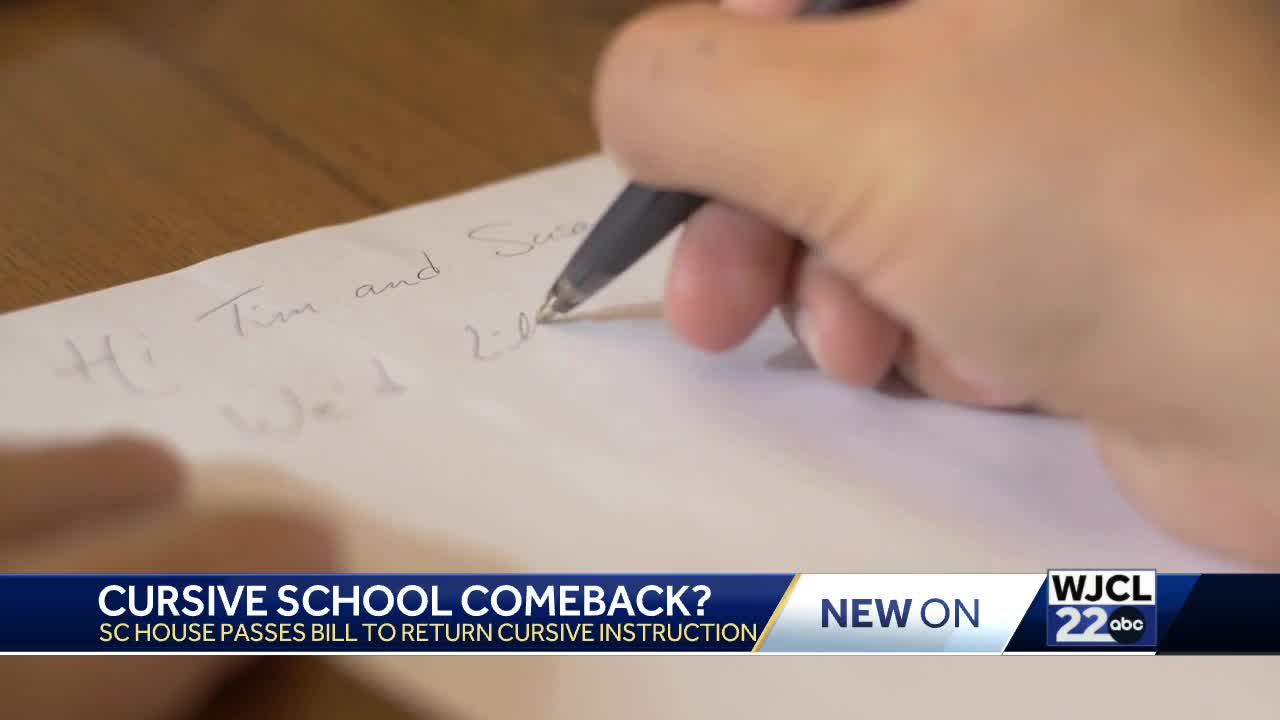 Cursive Comeback? What's behind the push from South Carolina ...