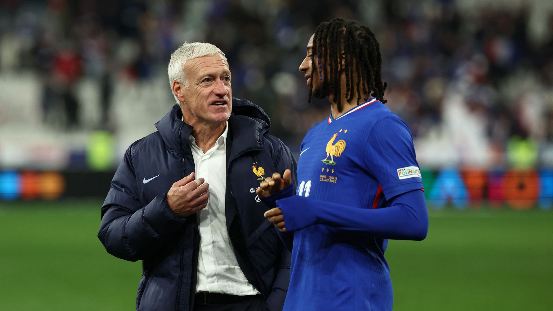 France boss Didier Deschamps discusses Michael Olise’s blossoming ...