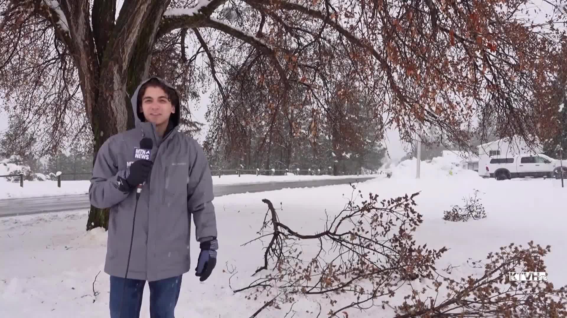 Heavy spring snow hits Helena