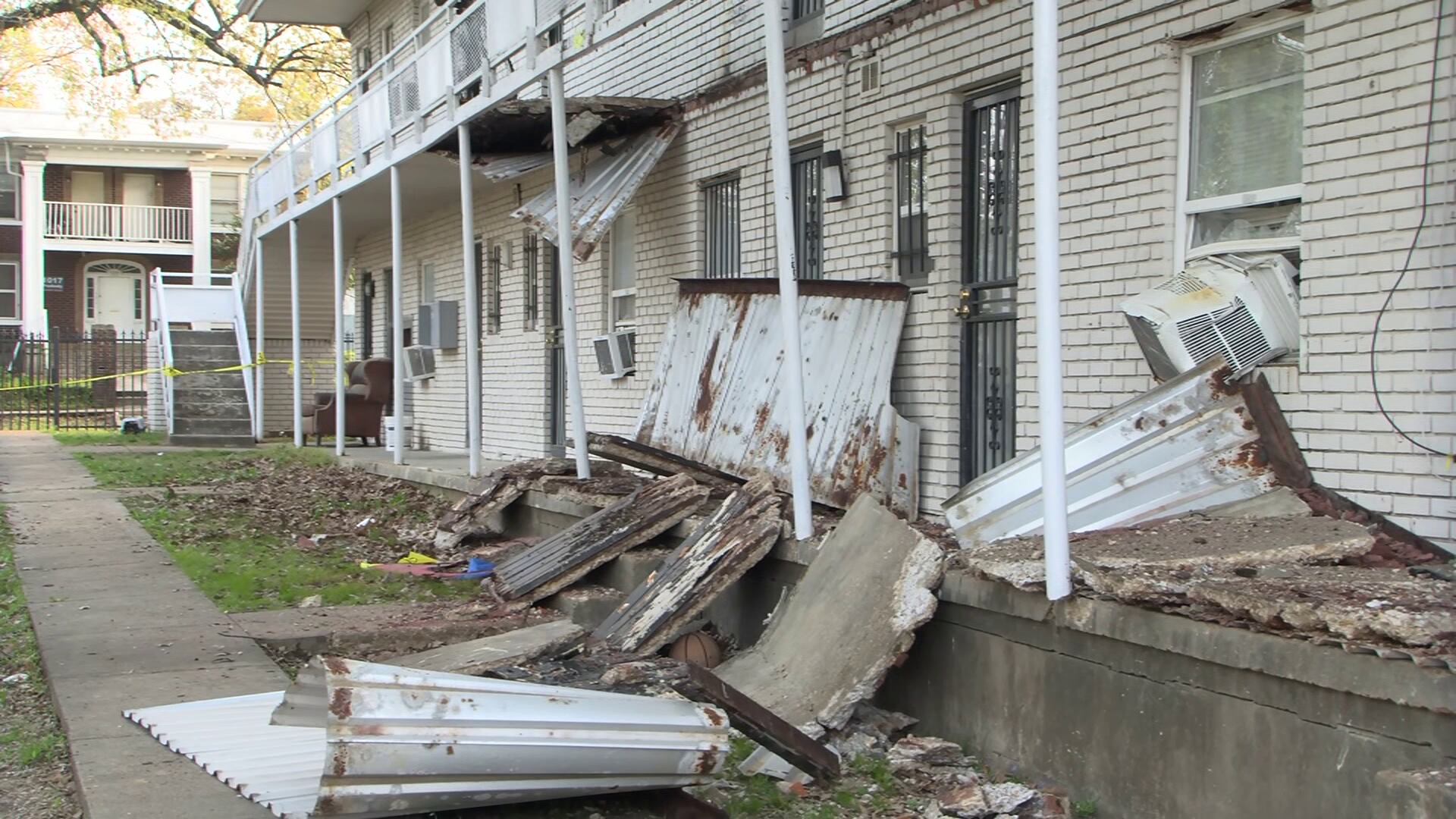 Residents evacuated, Red Cross assisting after walkway collapse at ...