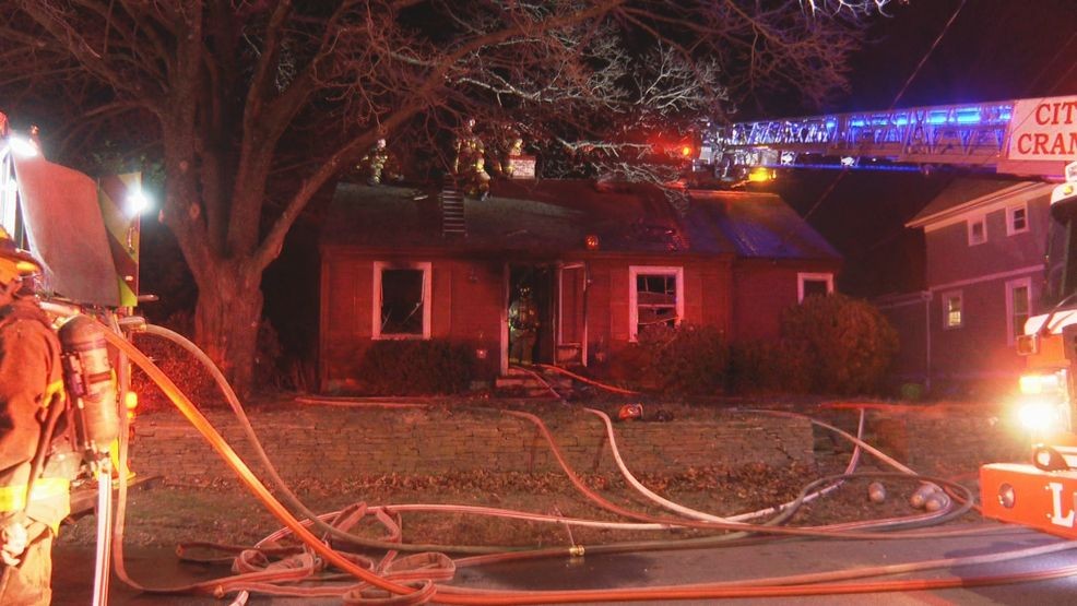 Fire breaks out inside Cranston home