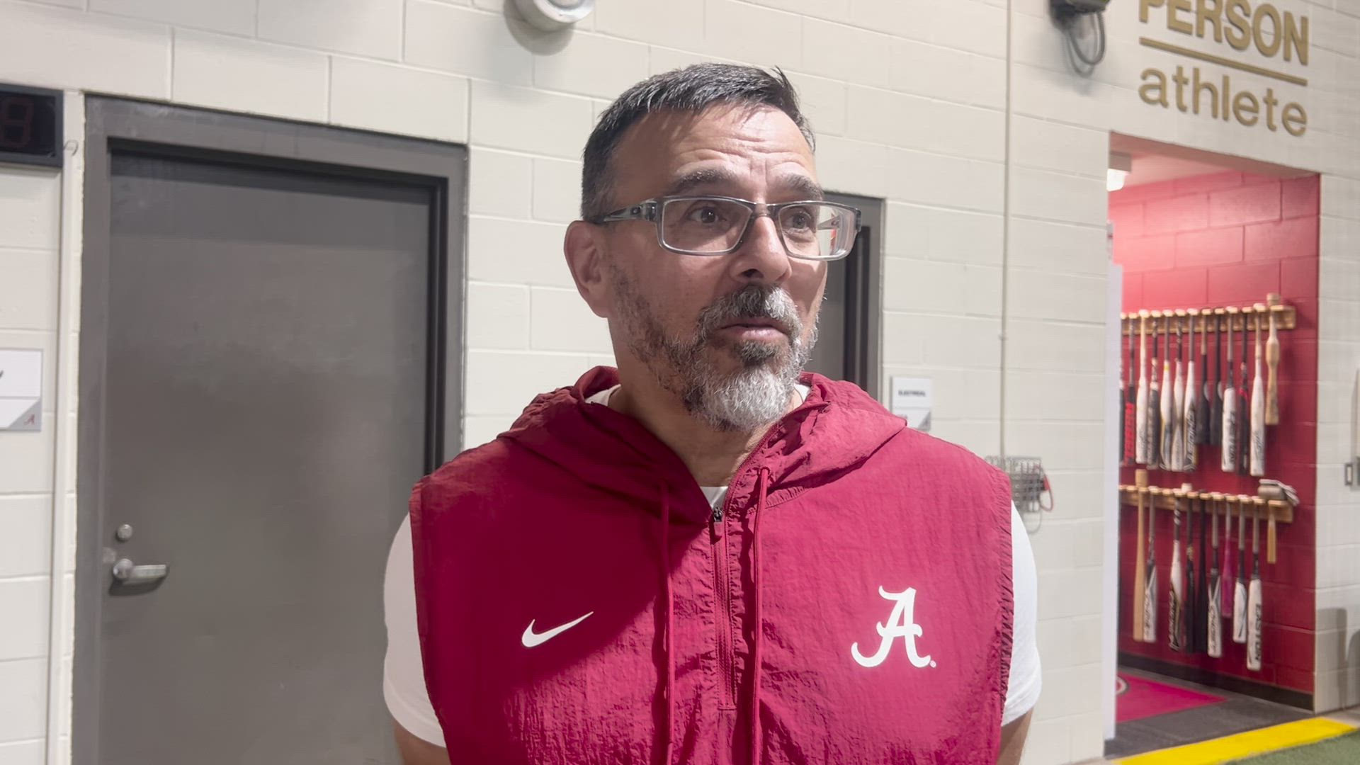Patrick Murphy after Alabama softball's midweek DH