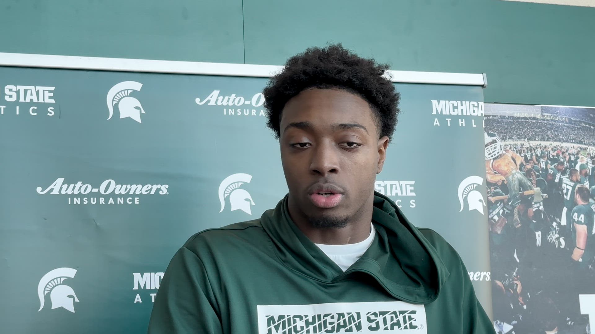 WATCH: Michigan State QB Aidan Chiles Talks Spring Ball, More