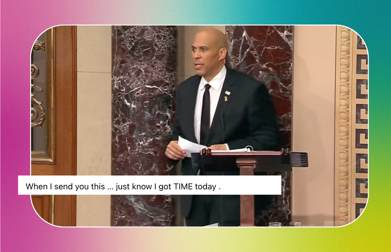 These Cory Booker Protest Filibuster Memes Are The Moment