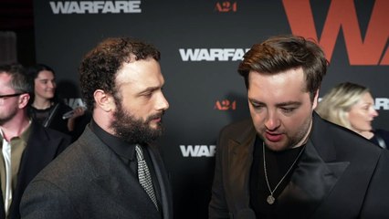 Warfare Cast Interviews with Will Poulter & Cosmo Jarvis