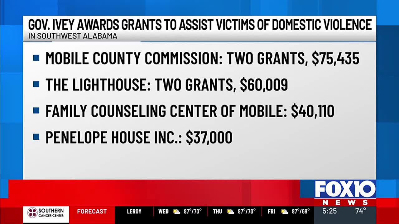 Gov. Kay Ivey awards grants to help domestic violence victims