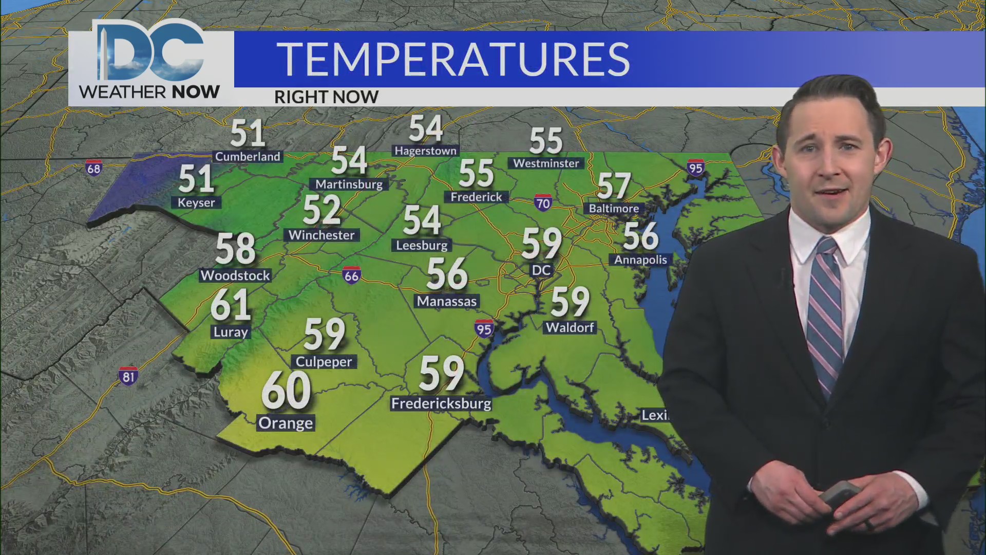 Chilly tonight, clouds roll back in Wednesday