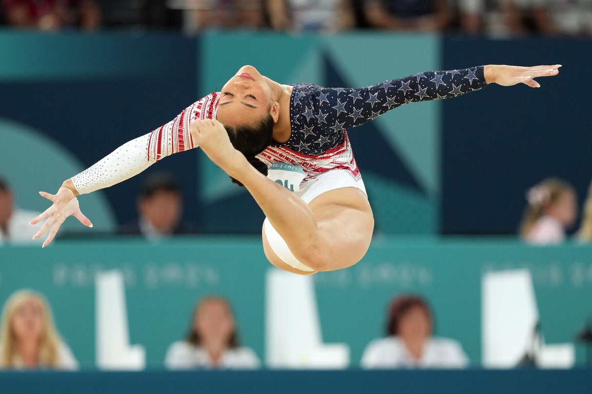 Incredible photos of Suni Lee, American Olympic gymnast and SI Swim model