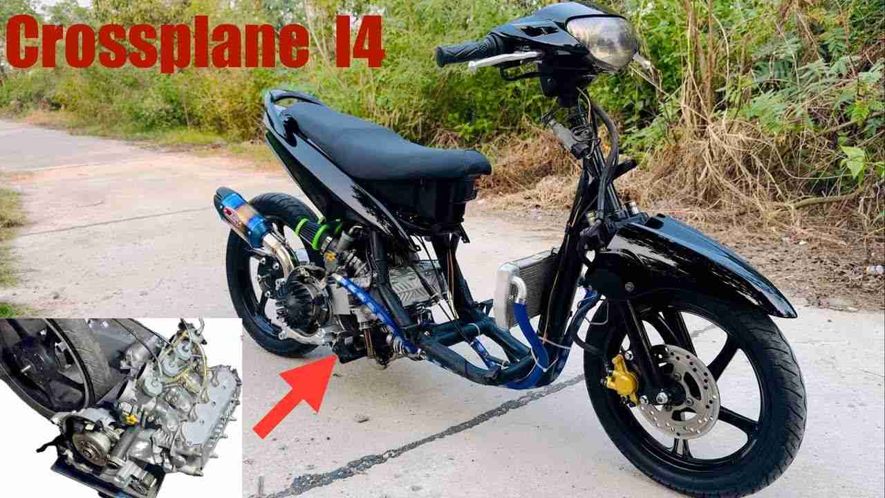 YouTuber baut eine Yamaha-Roller mit Crossplane-Motor aus Schrott und ...