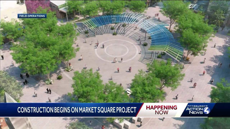 Modernization project begins in downtown Pittsburgh's Market Square