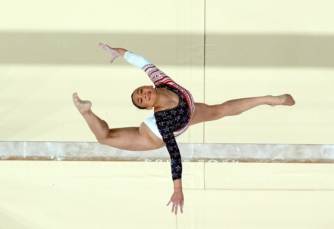 Photos of Suni Lee, American Olympian and SI Swim model