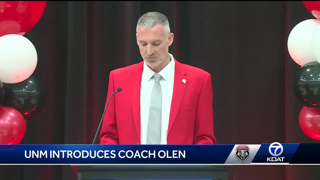 Eric Olen introduced as new UNM men’s basketball coach