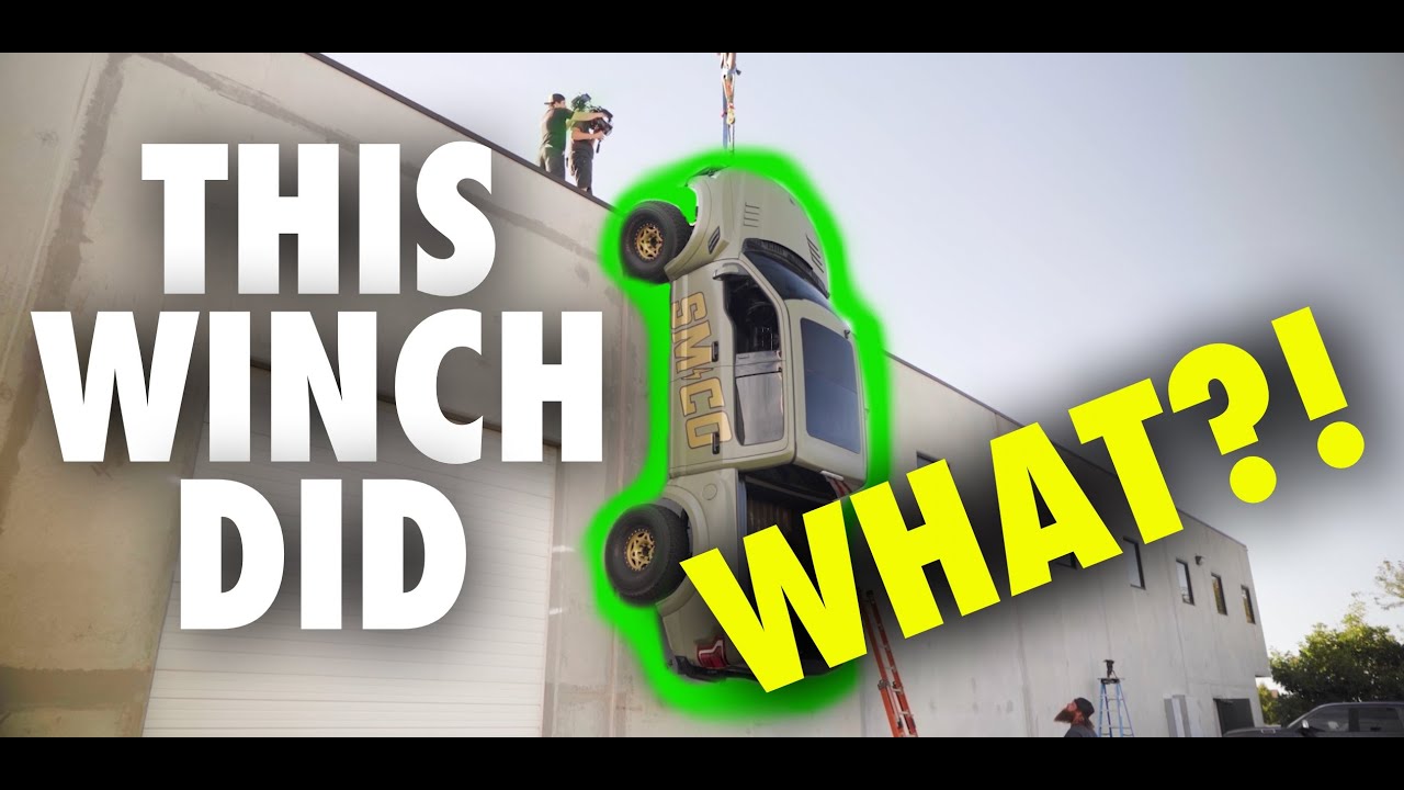 Heavy-Duty Winch Pulled a Ford Raptor Up a Wall