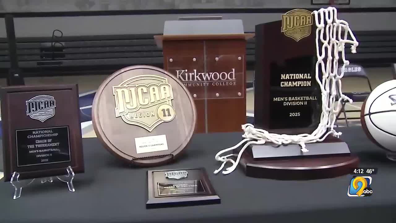 Kirkwood men’s basketball team celebrates National Championship win