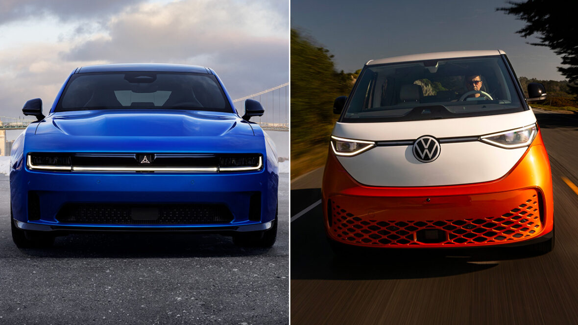 Dodge Charger Daytona Beating VW ID. Buzz In Retro-Electric Sales Race