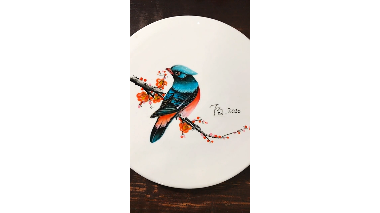 Showing Art Of A Blue Bird