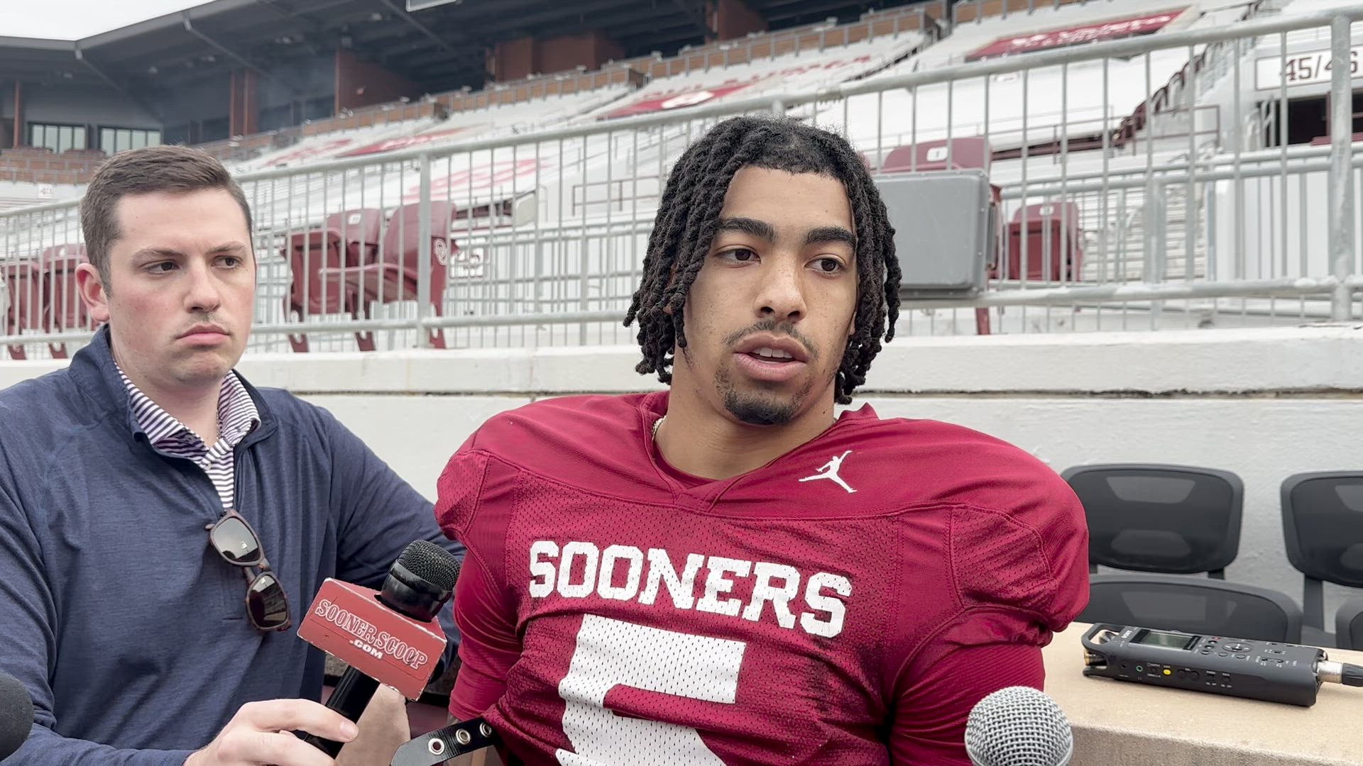 Watch: Oklahoma WR Isaiah Sategna Spring Interview