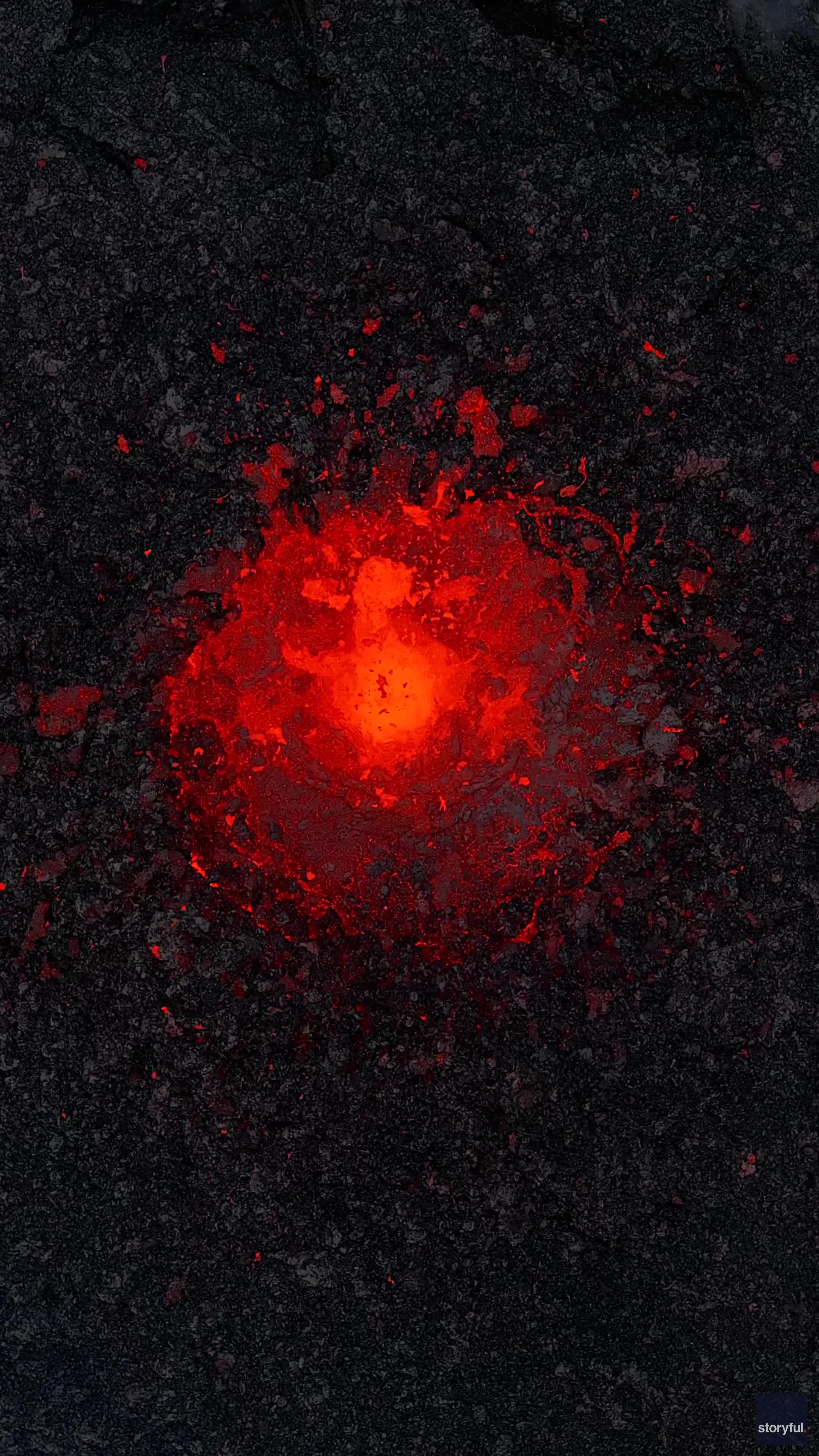 Lava Spews From Crater During Latest Eruption Near Grindavik