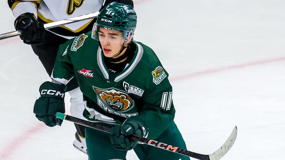 Carter Bear's shorter stature is cancelled out by his goal scoring ability