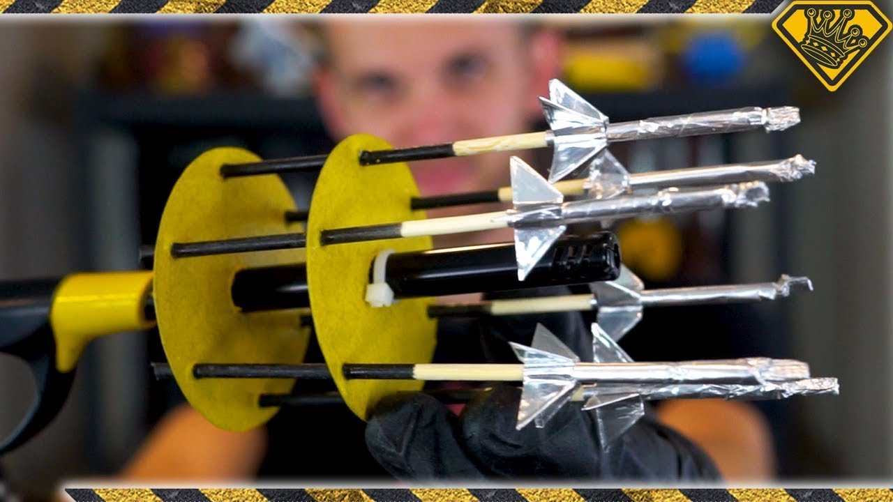 Rocket Revolver?! Make This Matchbox Rocket Launcher Now