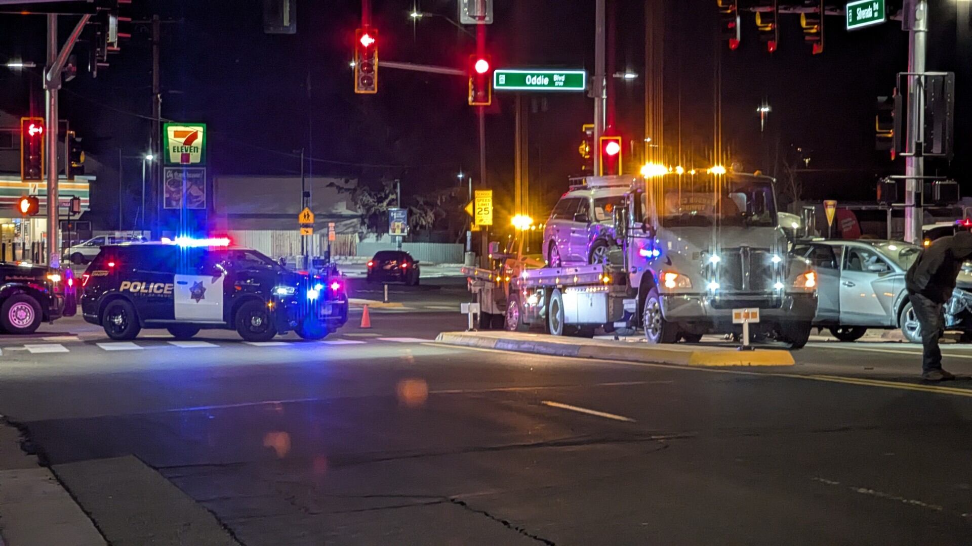 Driver cited in three car collision on Oddie