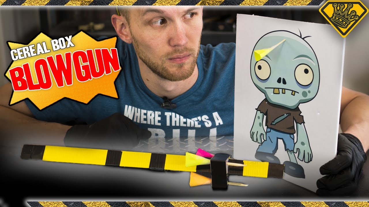 How to build a fun blowgun using an ordinary cereal box