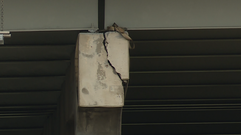 Drivers concerned after noticing crack in concrete on Highway 52 bridge ...