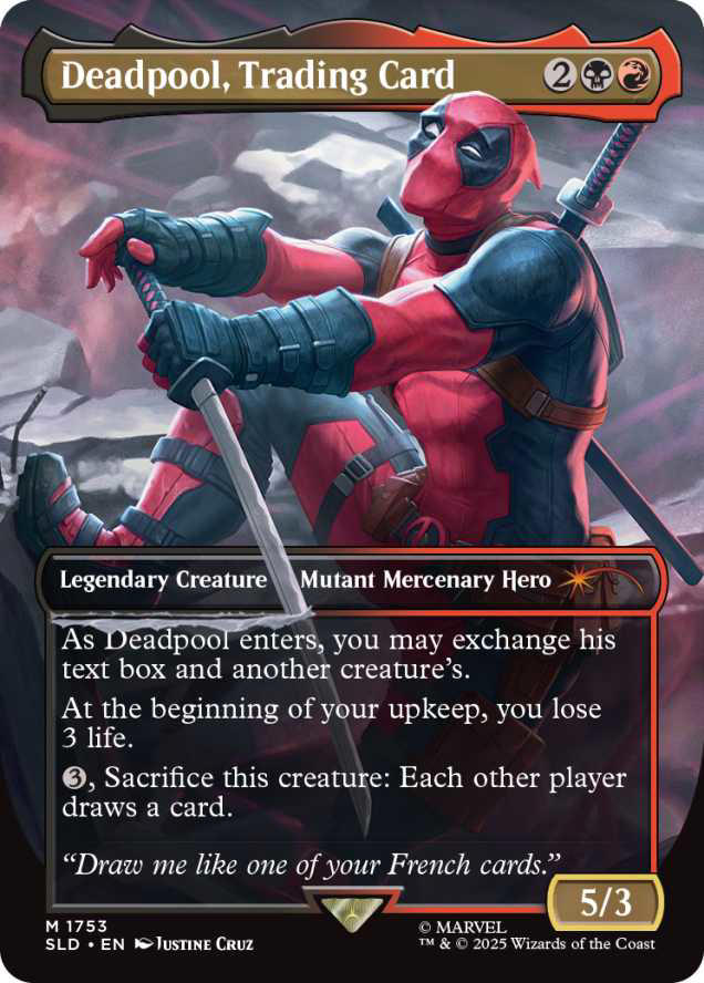 Magic: The Gathering Shadowdrops Deadpool Secret Lair