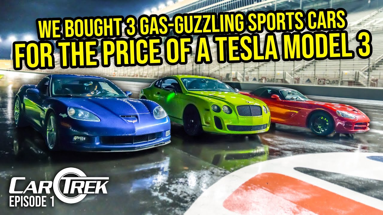 We Bought 3 Insane Gas-Guzzling Supercars For The Price Of A Tesla Model 3
