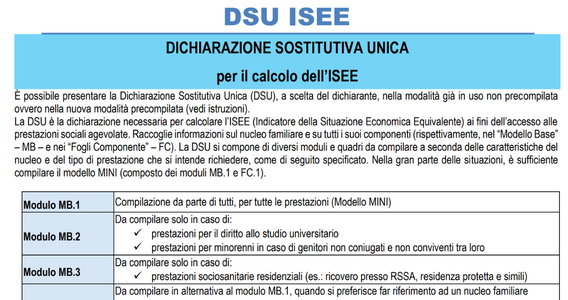 ISEE 2025: da oggi si usa il nuovo modulo DSU per escludere buoni ...