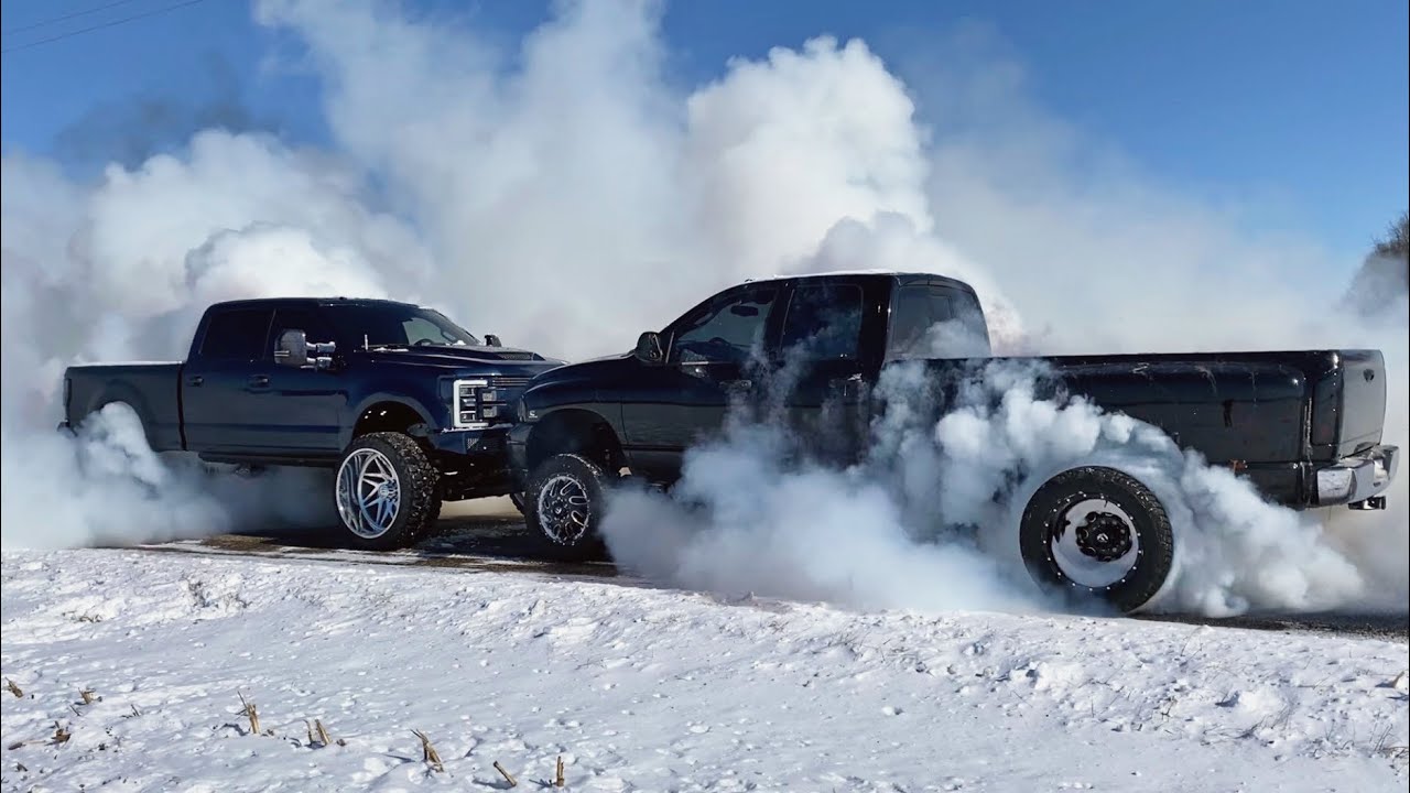 Powerstroke VS Cummins Push of War and Coverall Brawls