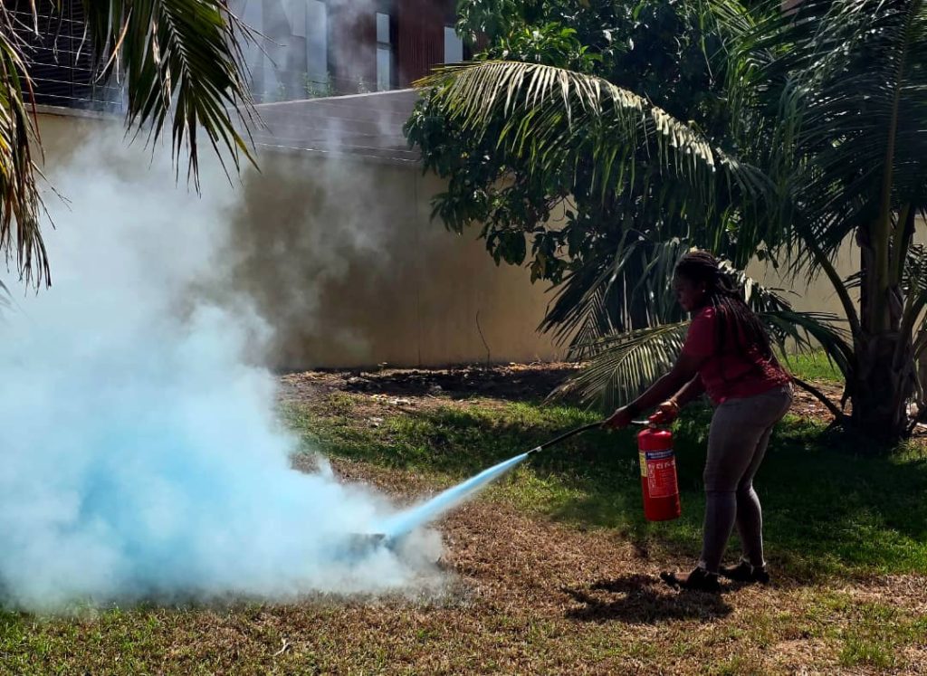 Tema ECG ladies get fire prevention training