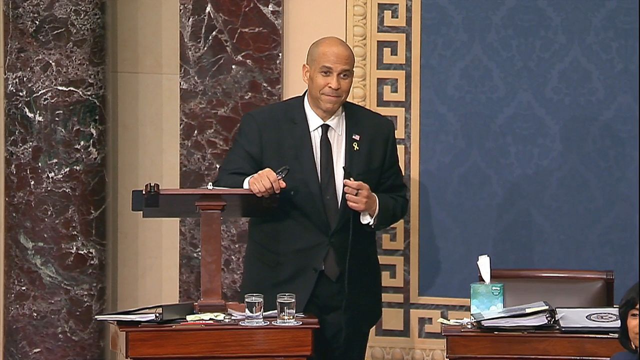 Senator Cory Booker makes record-breaking speech with over 25-hour ...