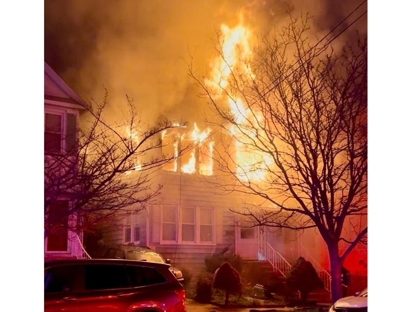 2 Firefighters Fall Through Floor Of Burning Home, Injured In Linden
