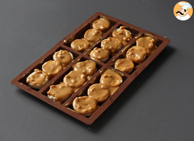 Mini repen met banaan, pindakaas en chocolade, ultra lekker zonder ...