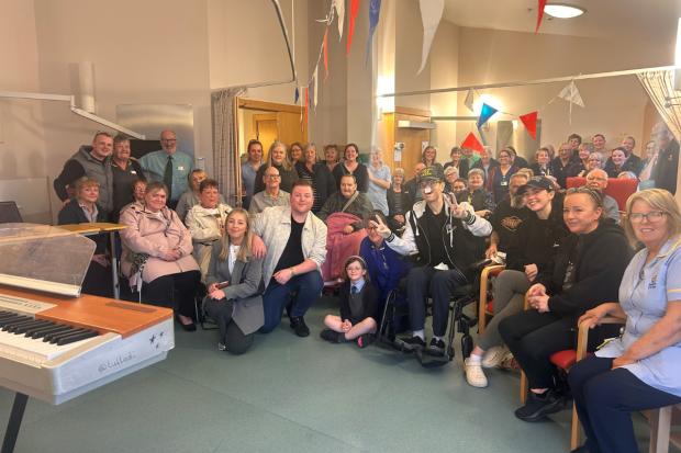 Britain’s Got Talent star sings to Marie Curie patients and staff