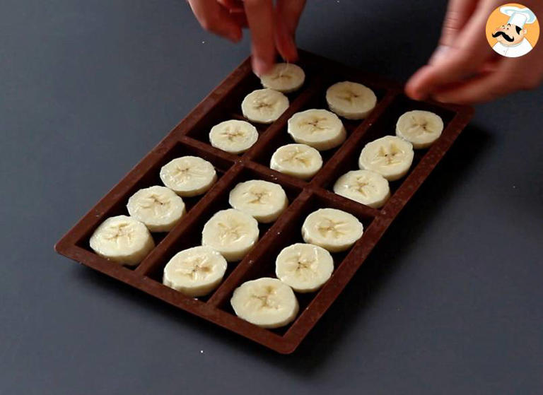 Mini repen met banaan, pindakaas en chocolade, ultra lekker zonder ...