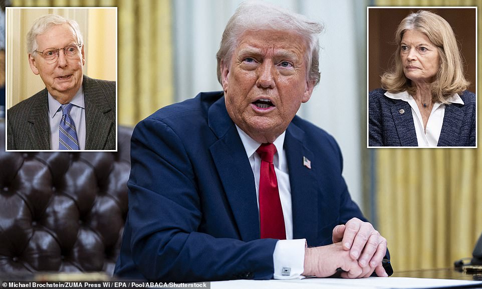 Trump slams four GOP senators over tariff opposition