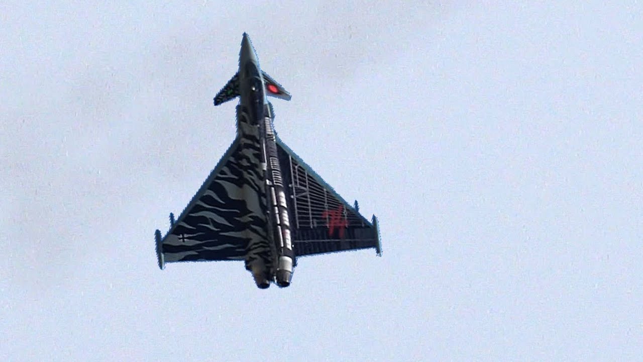 Evening German Typhoon Display Rips Up The Skies Over RIAT 2024
