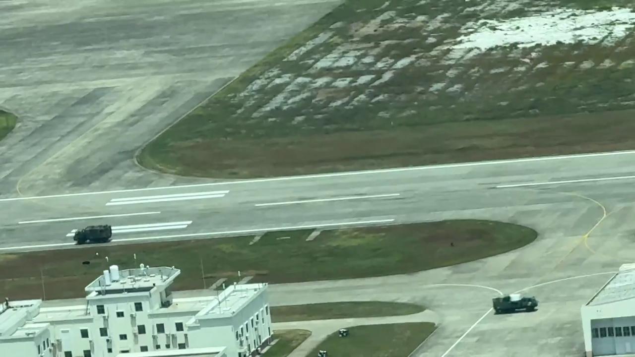 Aerial footage shows China's 'heavily fortified military base' in ...