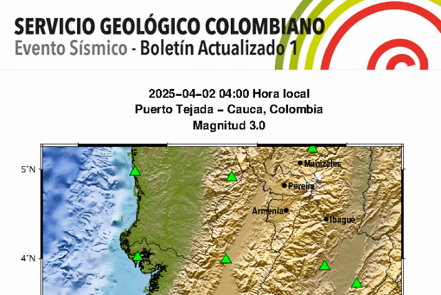 Temblor en Colombia | En Valle, Cauca y en dos departamentos más ...