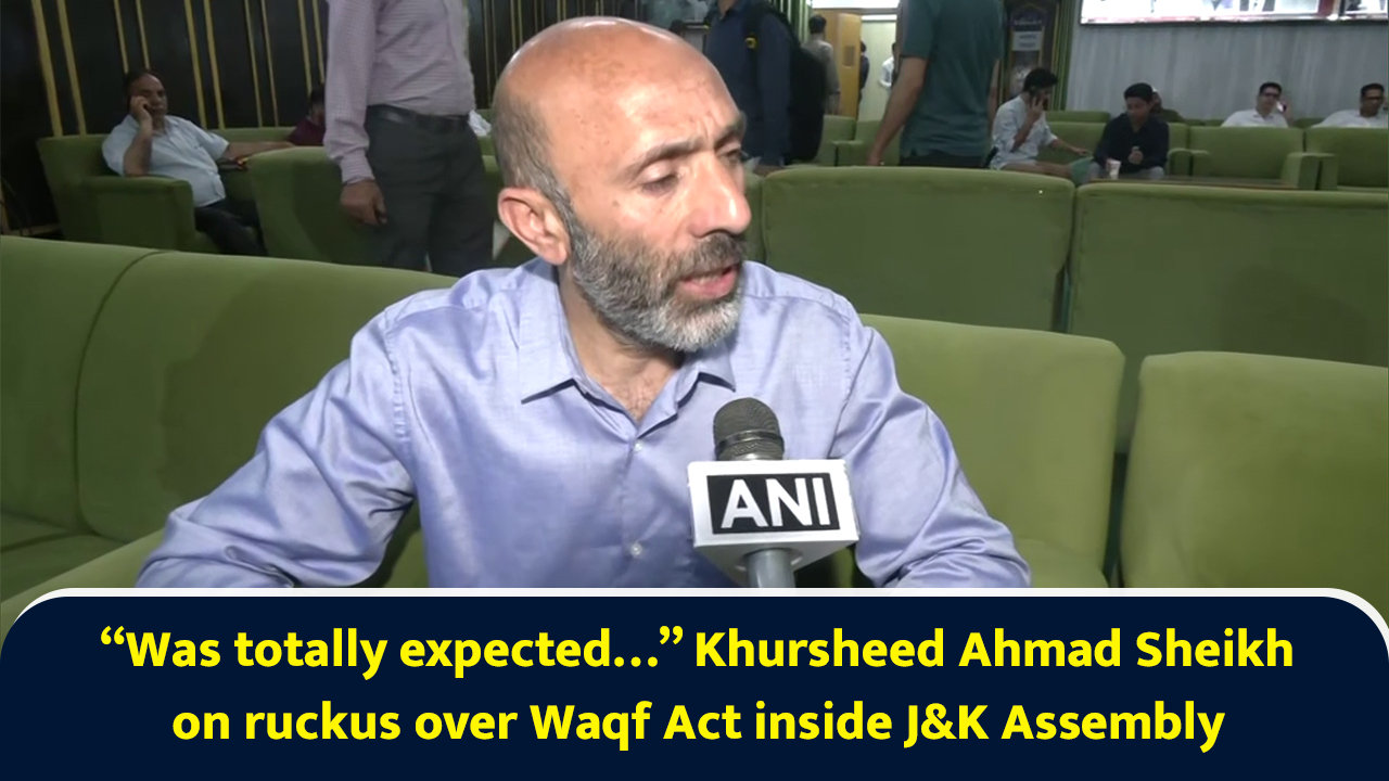 “Was totally expected…” Khursheed Ahmad Sheikh on ruckus over Waqf Act inside J&K Assembly