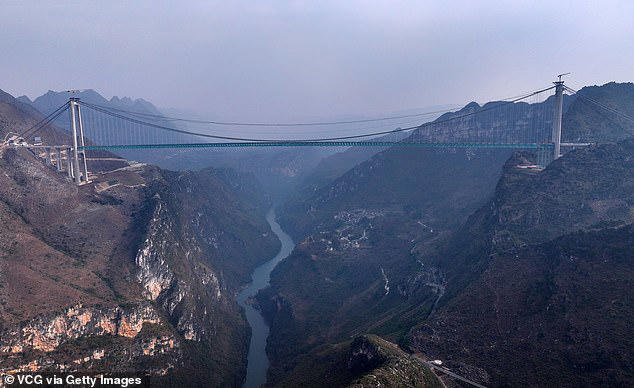 The world's tallest bridge set to open in China