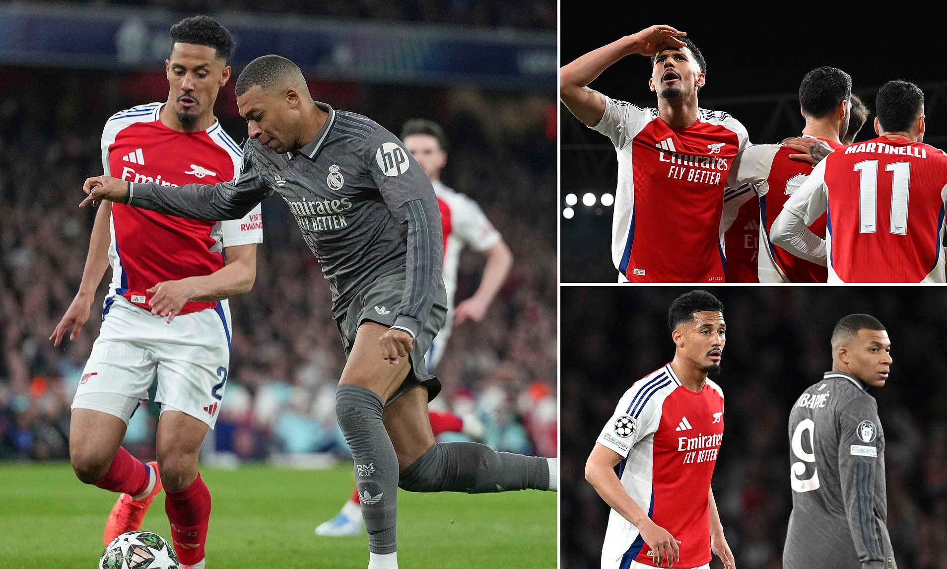 William Saliba insists Arsenal will not be scared into parking the bus ...