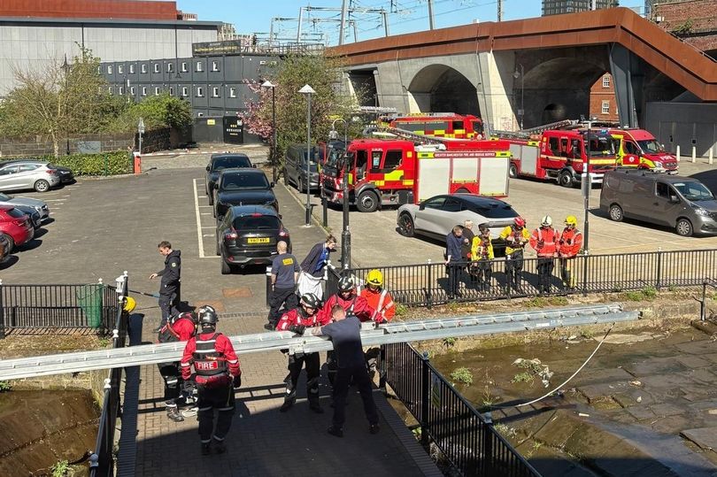 'Four fire engines, a specialist vehicle, twenty crew members... and ...